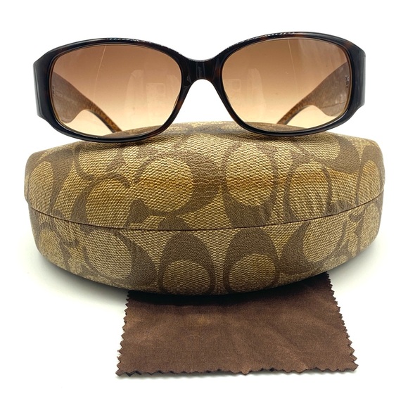 Coach | Accessories | Coach Keri Brown Black Rectangular Gradient Y2k ...